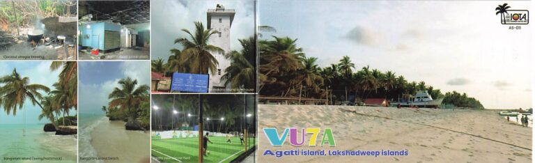 近着QSL VU7A(ラクシャドウィープ)│JA2MNB/K7NB